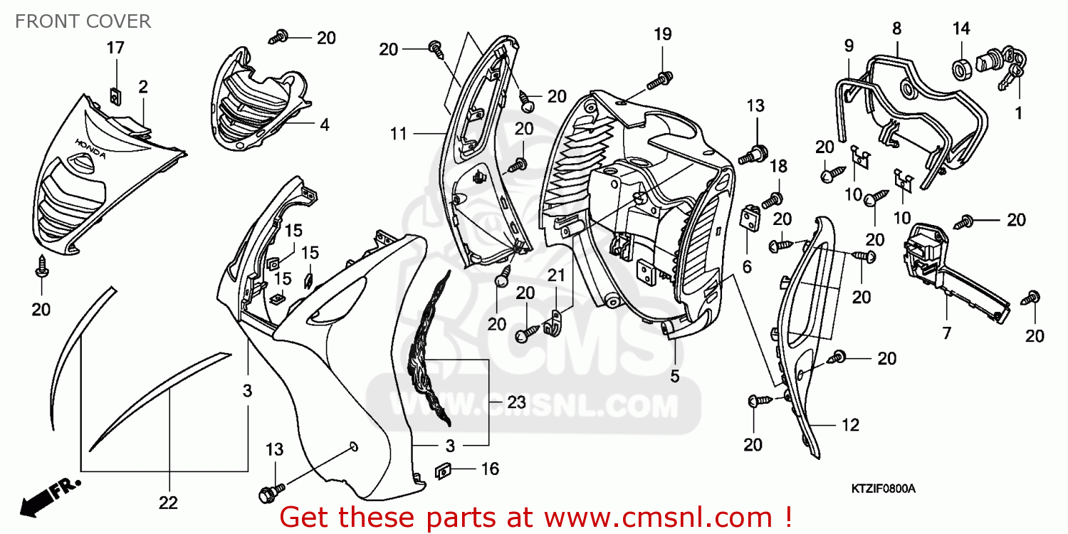 64355KTZK20ZC: Set Illust*type1* Honda - buy the 64355-KTZ-K20ZC at CMSNL