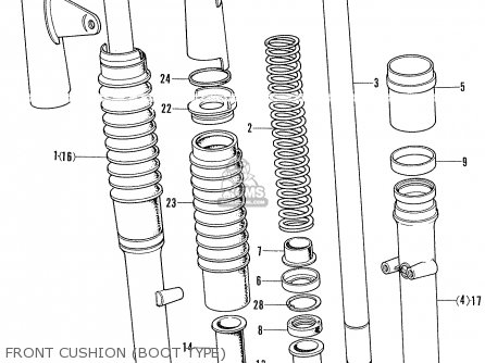 PIPE,FRONT FORK for CB50K1 GENERAL EXPORT - order at CMSNL