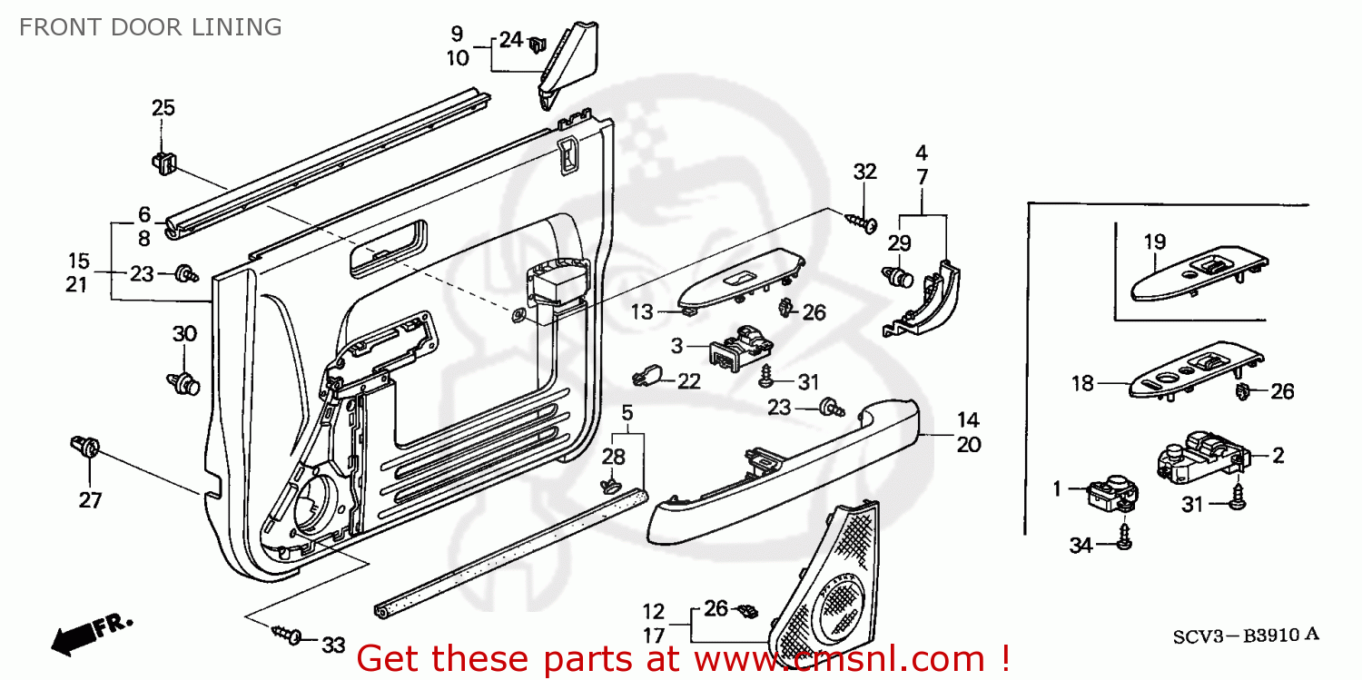 83534SCVA11ZA: Base Comp*nh167l* Honda - buy the 83534-SCV-A11ZA at CMSNL