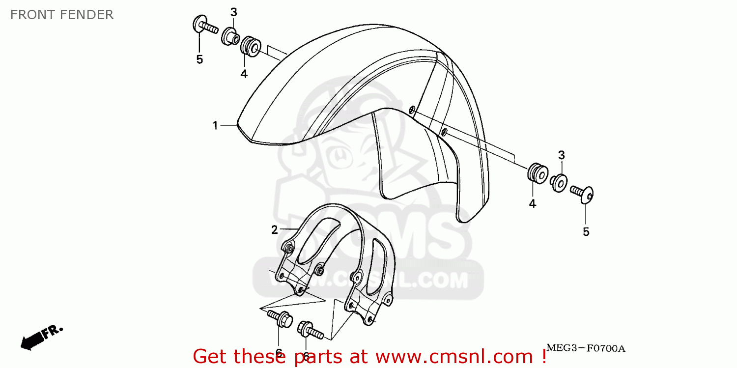 61100MEG000ZB: Fender,fr*r114cu* Honda - buy the 61100-MEG-000ZB at CMSNL