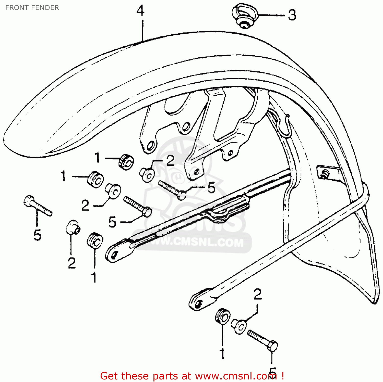 61100393000: Fender,front Honda - buy the 61100-393-000 at CMSNL