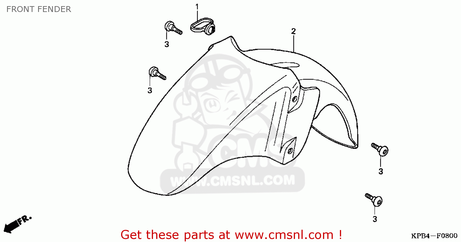 61100KPB000ZT: Fender,fr*pb215c* (jdm) Honda - buy the 61100-KPB-000ZT ...