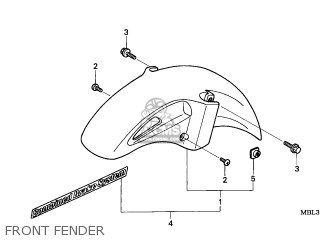 61200MBLD00ZD: Fender Set, Fr. (wl) Honda - buy the 61200-MBL-D00ZD at ...