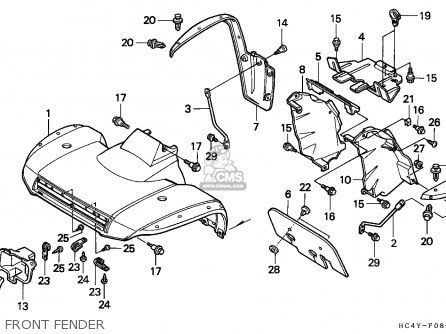 61100HC4930ZA: Fender,fron*r109* Honda - buy the 61100-HC4-930ZA at CMSNL