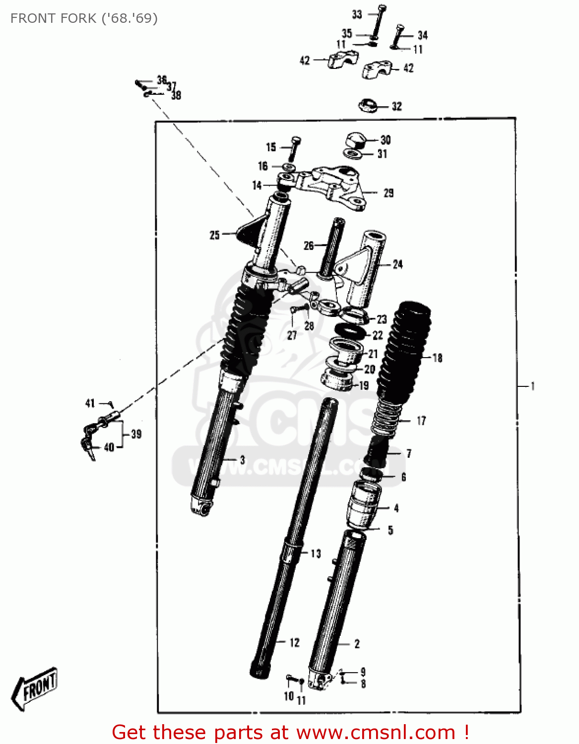 44039018: Steering Stem Head Kawasaki - buy the 44039-018 at CMSNL