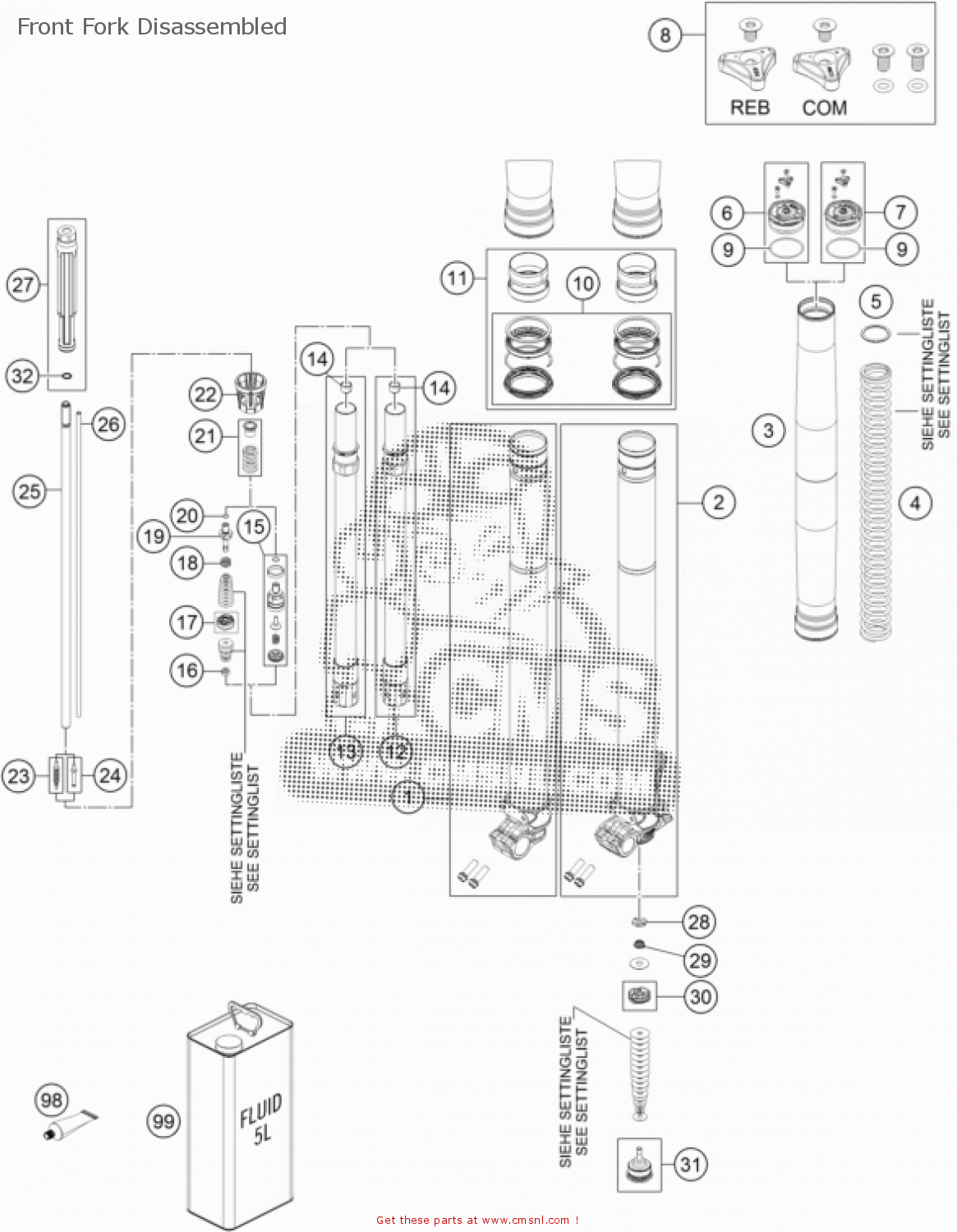 PIPE & THREADED SLEEVE for 300 XC-W USA 2018 - order at CMSNL