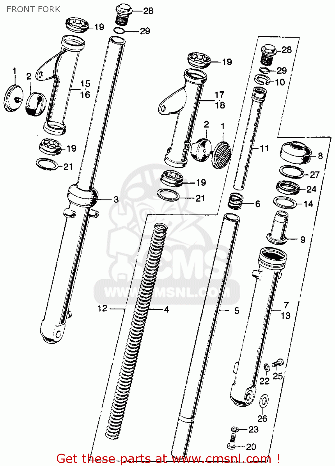 51410331771: Pipe,front Fork Honda - buy the 51410-331-771 at CMSNL