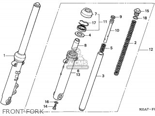 51400KGA943: Fork Assy,r Front Honda - buy the 51400-KGA-943 at CMSNL