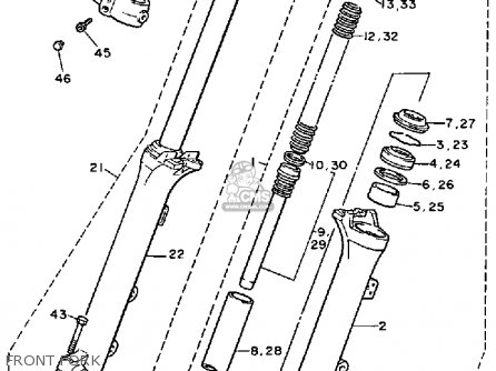 1AA2310200: Front Fork Asy L Yamaha - buy the 1AA-23102-00-00 at CMSNL