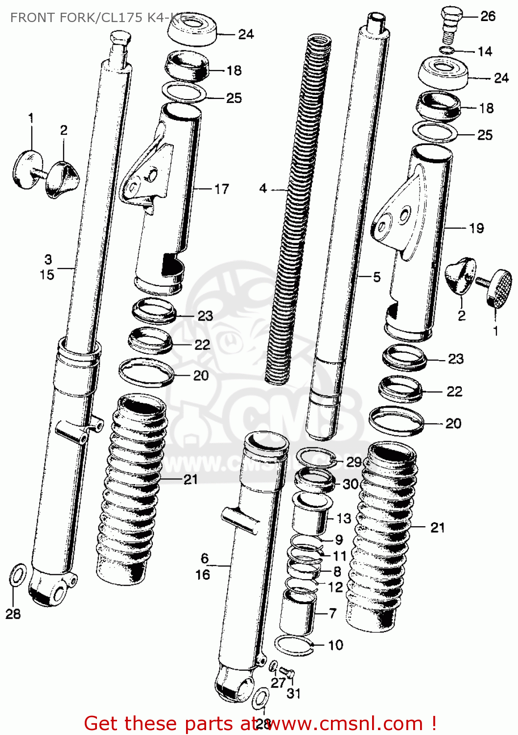 51410314650: Pipe,front Fork Honda - buy the 51410-314-650 at CMSNL