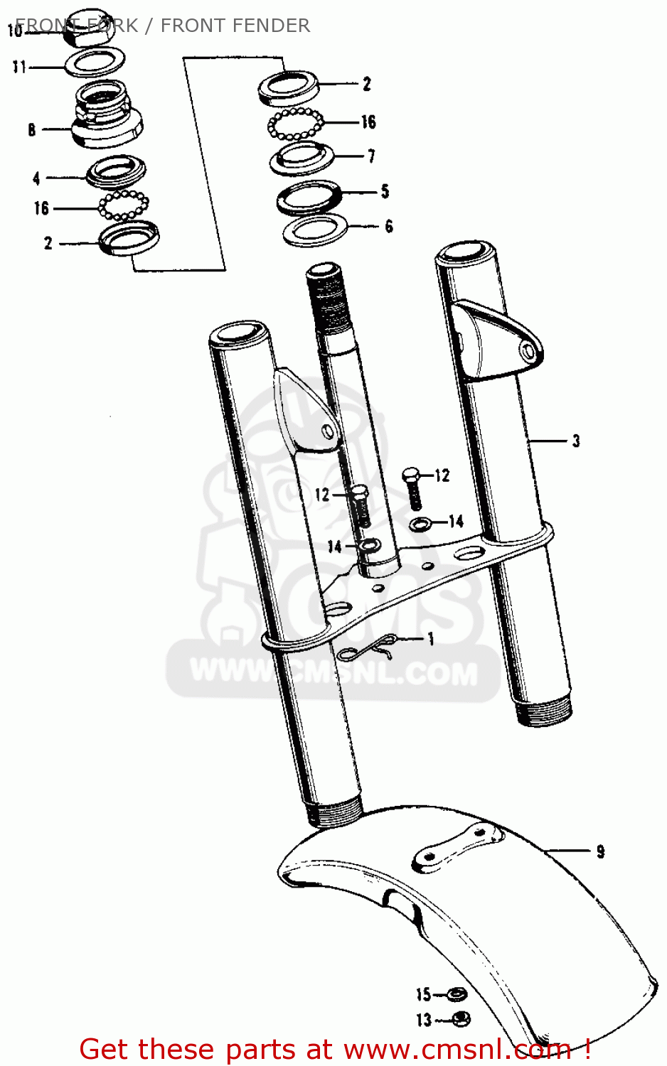 61100130760ZA: Fender, Fr. *r23* Honda - buy the 61100-130-760ZA at CMSNL