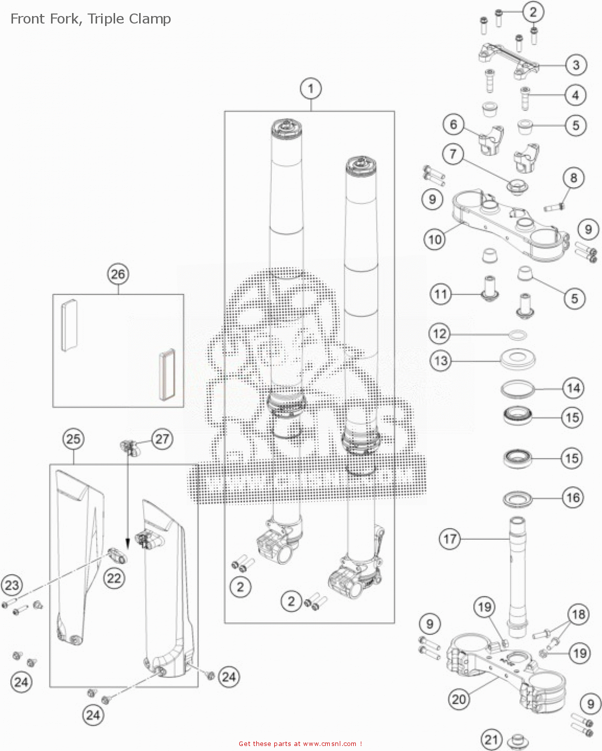 UPPER TRIPLECLAMP 33-35 OFFSET for 690 SMC R US 2020 - order at CMSNL