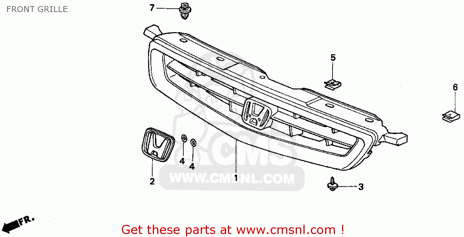 90653SP0000: Clip,spoiler Honda - buy the 90653-SP0-000 at CMSNL
