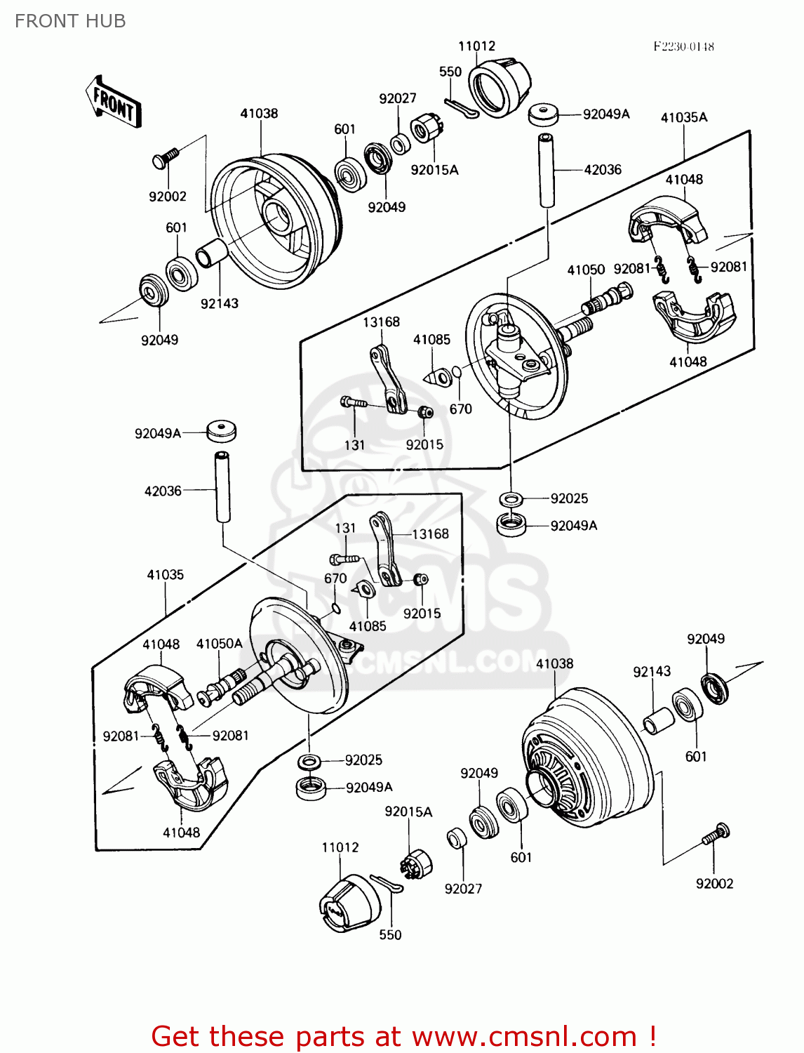 410351218: Panel-assy-brake,rh Kawasaki - buy the 41035-1218 at CMSNL