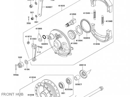 410351163: Panel-assy-brake,fr Kawasaki - buy the 41035-1163 at CMSNL