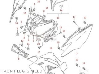 SHIELD. LEG SIDE UPPER LH for AN400A BURGMAN 2019 - order at CMSNL