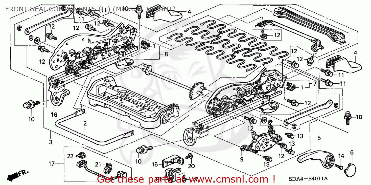 81725SDAA21: Ratchet Unit Comp Honda - buy the 81725-SDA-A21 at CMSNL