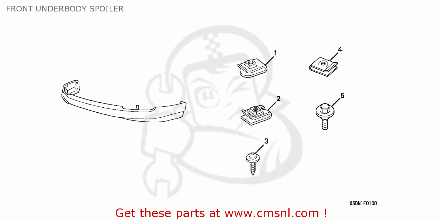 08F01SDN120: Splr, Fr. *nh623m* Honda - buy the 08F01-SDN-120 at CMSNL