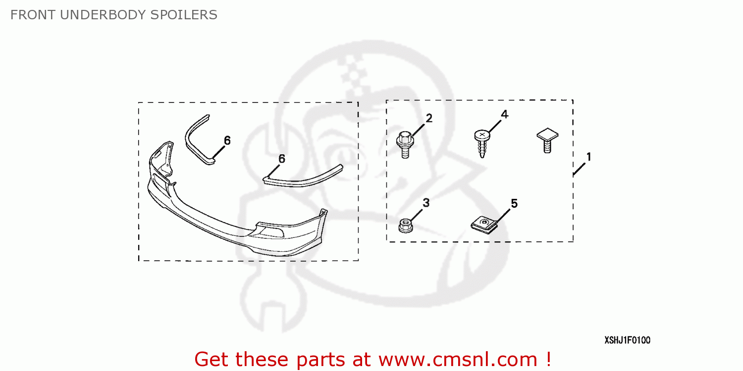08F01SHJ170: Splr, Fr. *nh679m* Honda - buy the 08F01-SHJ-170 at CMSNL