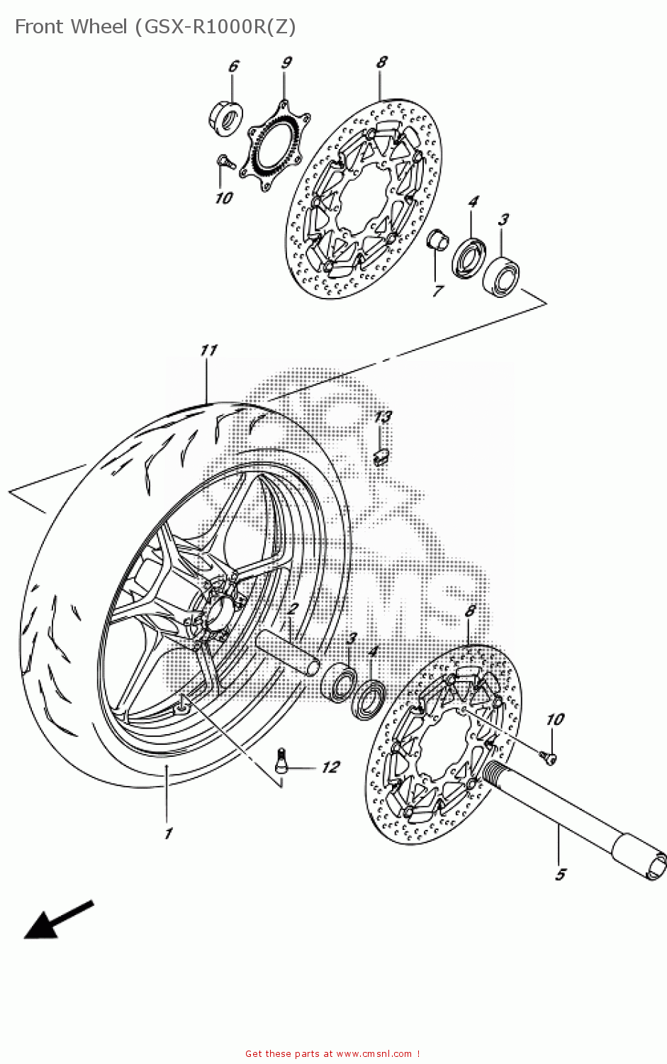 BOLT(6X23) for GSX-R1000R(Z) 2017 - order at CMSNL