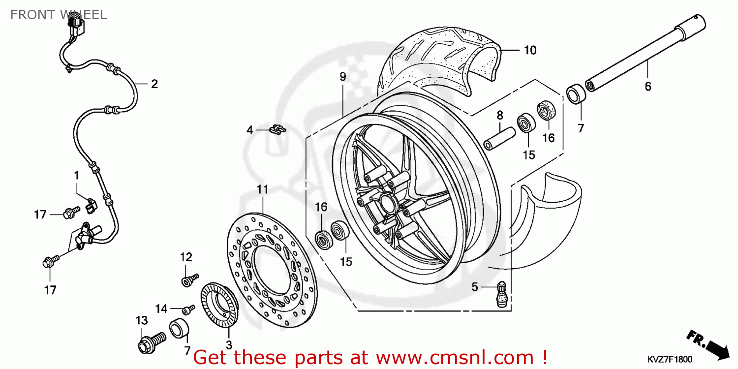 44650KVZ630ZA: Wheel Sub*nh303m* Honda - buy the 44650-KVZ-630ZA at CMSNL