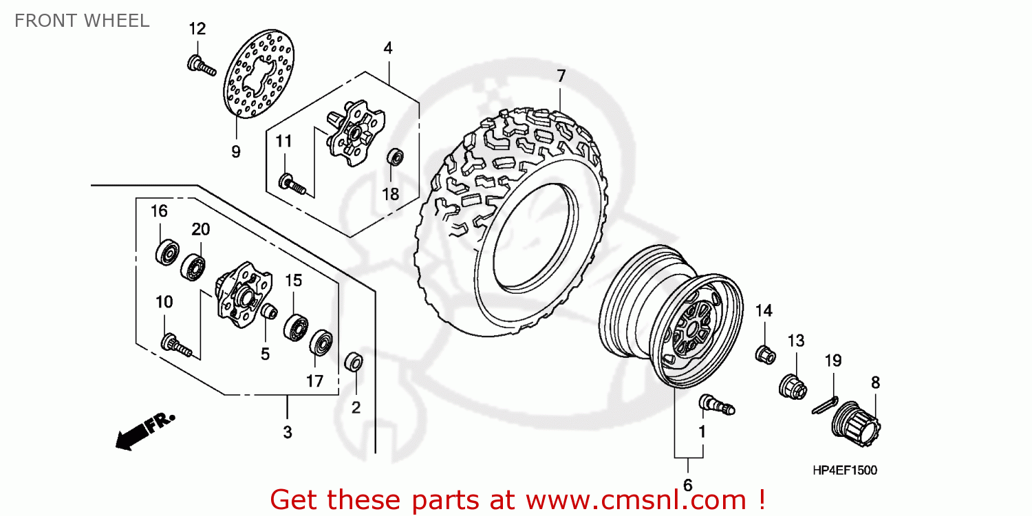 44615HP5600: Hub Sub Assy,fr Honda - buy the 44615-HP5-600 at CMSNL