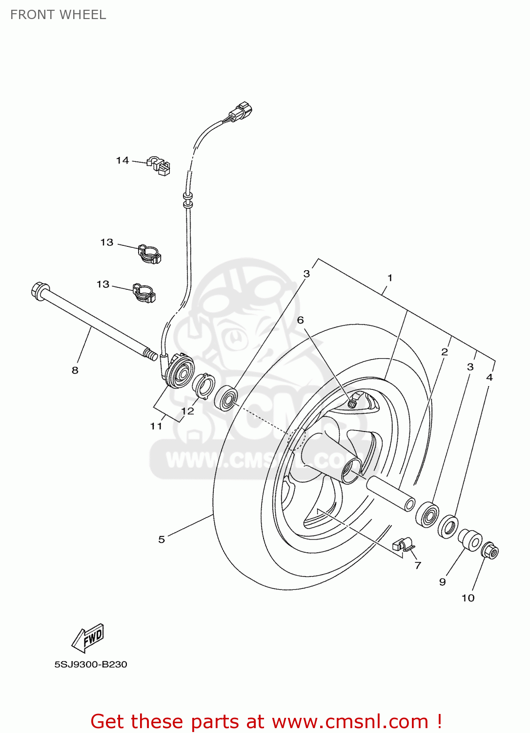 4YR2517G00: Rotor, Sensor Yamaha - buy the 4YR-2517G-00 at CMSNL