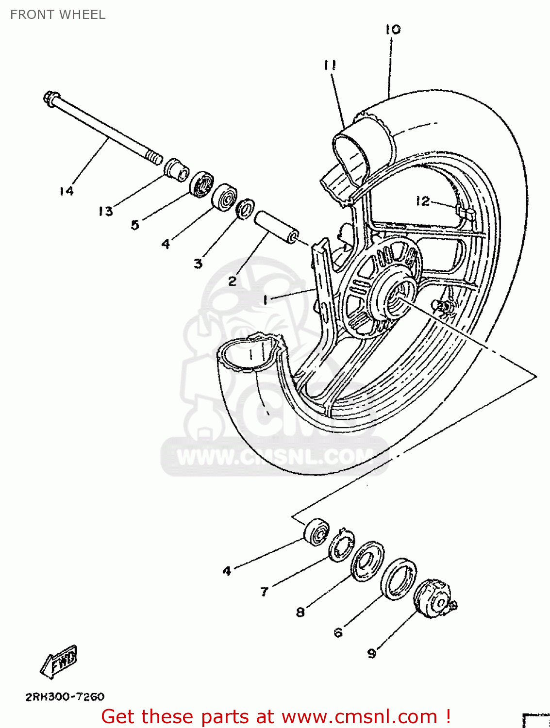 94109162R5: Tire(2rh) Yamaha - buy the 94109-162R5 at CMSNL