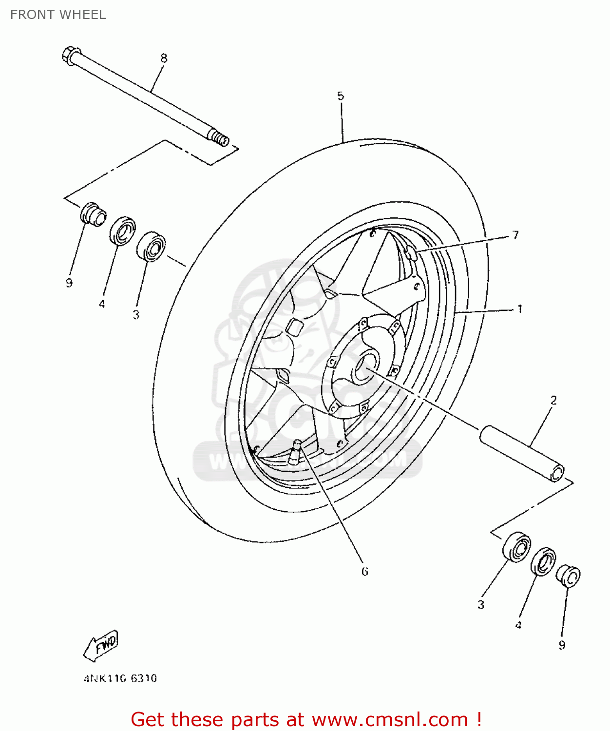 941151609V: Tire (150/80-16 71h G703)(4nk) Yamaha - buy the 94115-1609V ...