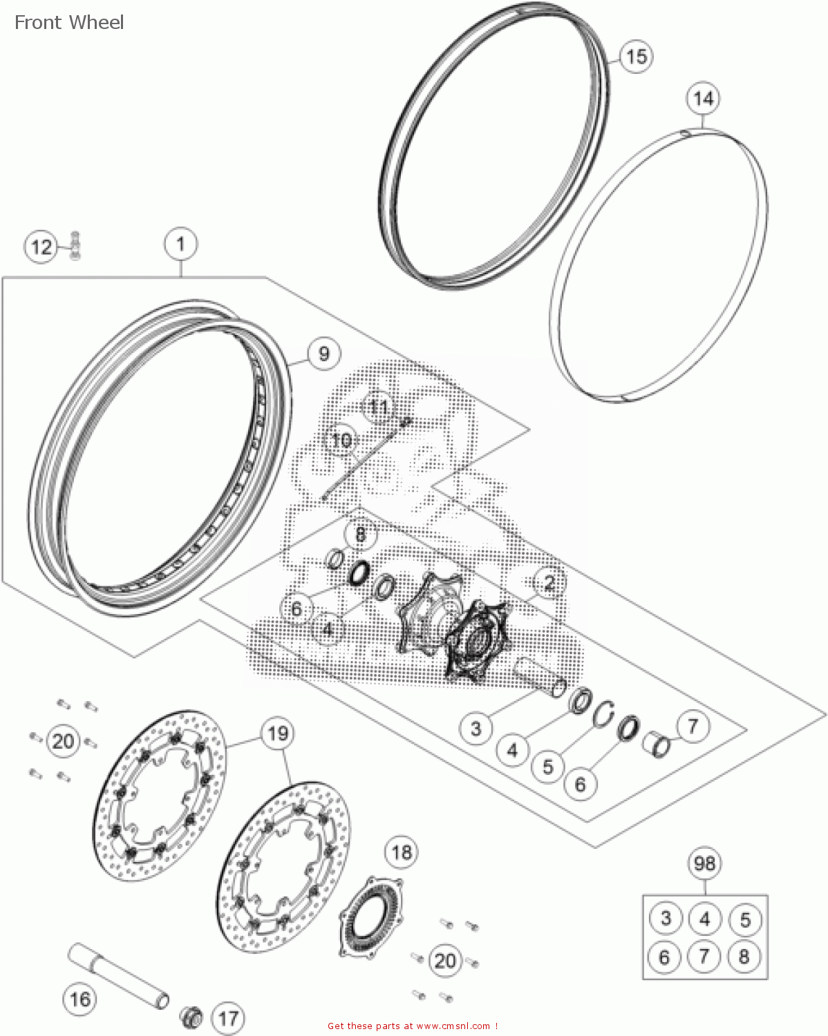RIM BAND 21'' for 790 Adventure R ASEAN 2020 - order at CMSNL