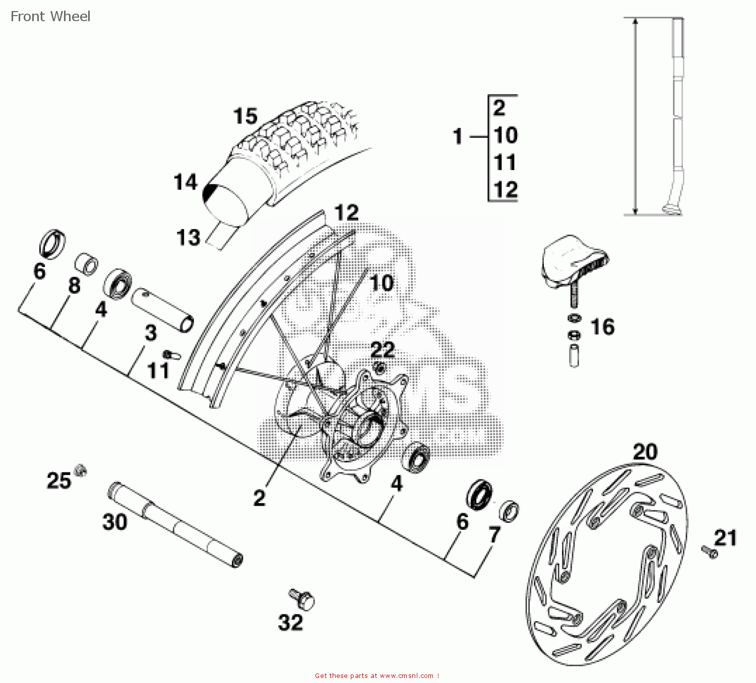 RIM BAND 21'' for 125 EXC SIX-DAYS Europe 2008 - order at CMSNL