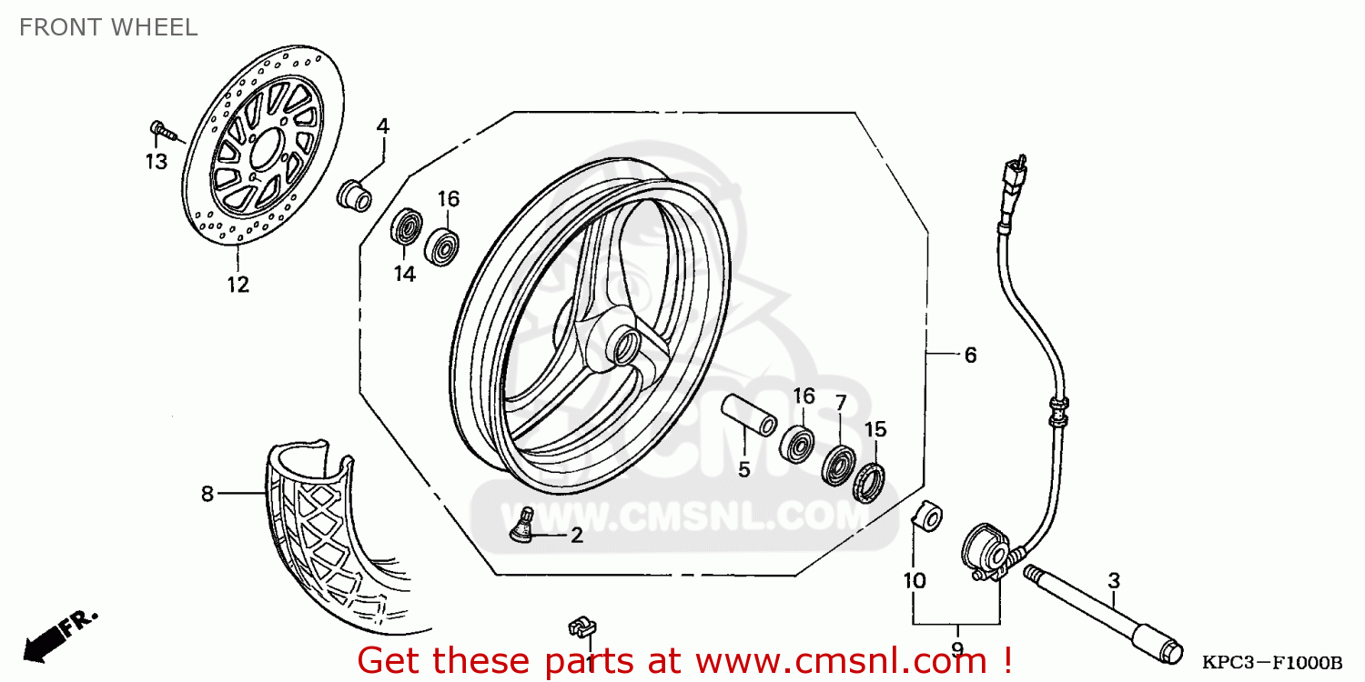 44650KPC641: Wheel Sub Assy,fr Honda - buy the 44650-KPC-641 at CMSNL