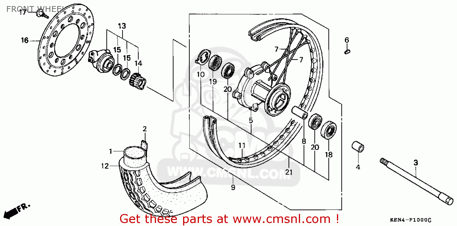 44650KEB315: Wheel Sub Assy,fr Honda - buy the 44650-KEB-315 at CMSNL