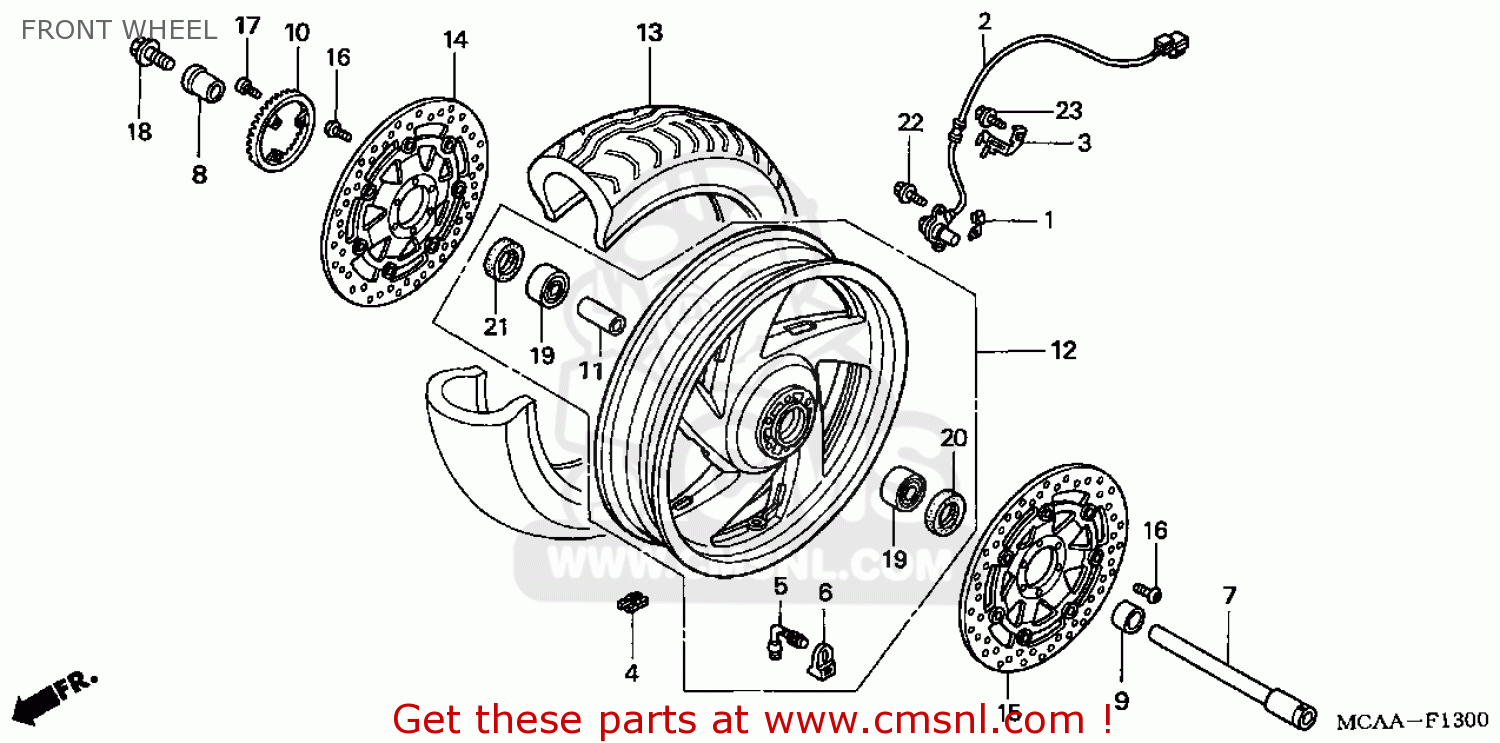 44650MCAA60: Wheel Sub Assy,fr Honda - buy the 44650-MCA-A60 at CMSNL