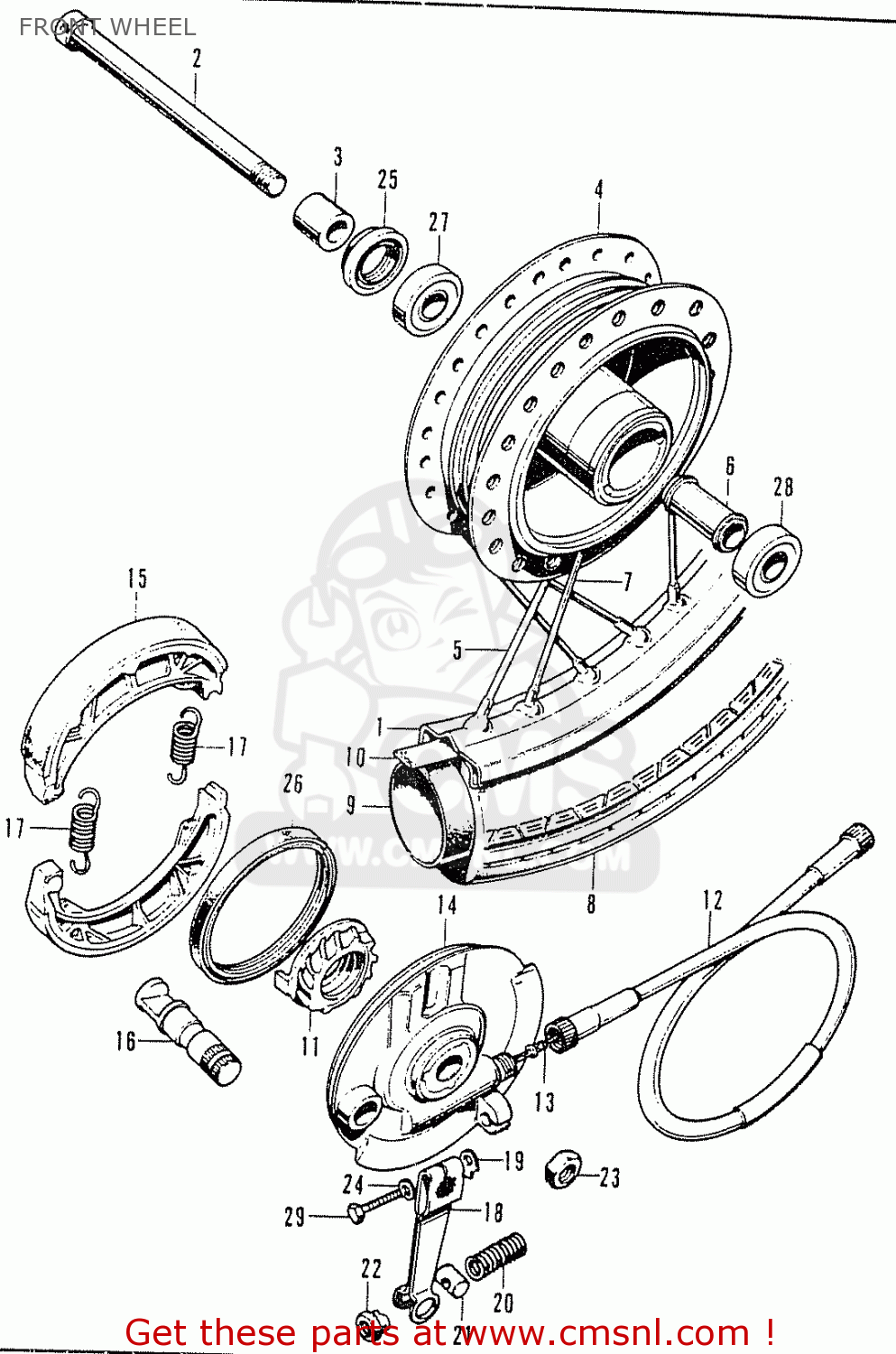 45100051000: Panel,front Brake Honda - buy the 45100-051-000 at CMSNL