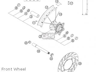 FRONT RIM 1,6X21'' EXCEL AL7 for 300 EXC Europe 2004 - order at CMSNL