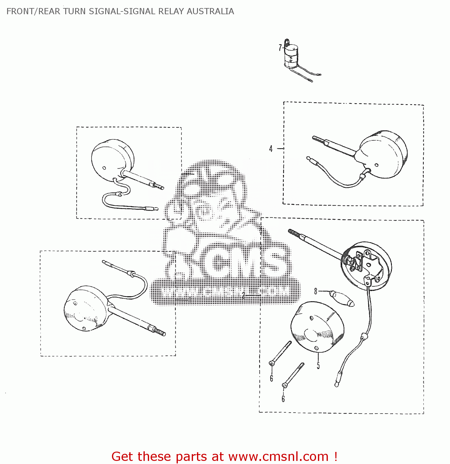 3560411660: Left Rear Turn Signal Ass'y Suzuki - buy the 35604-11660 ...