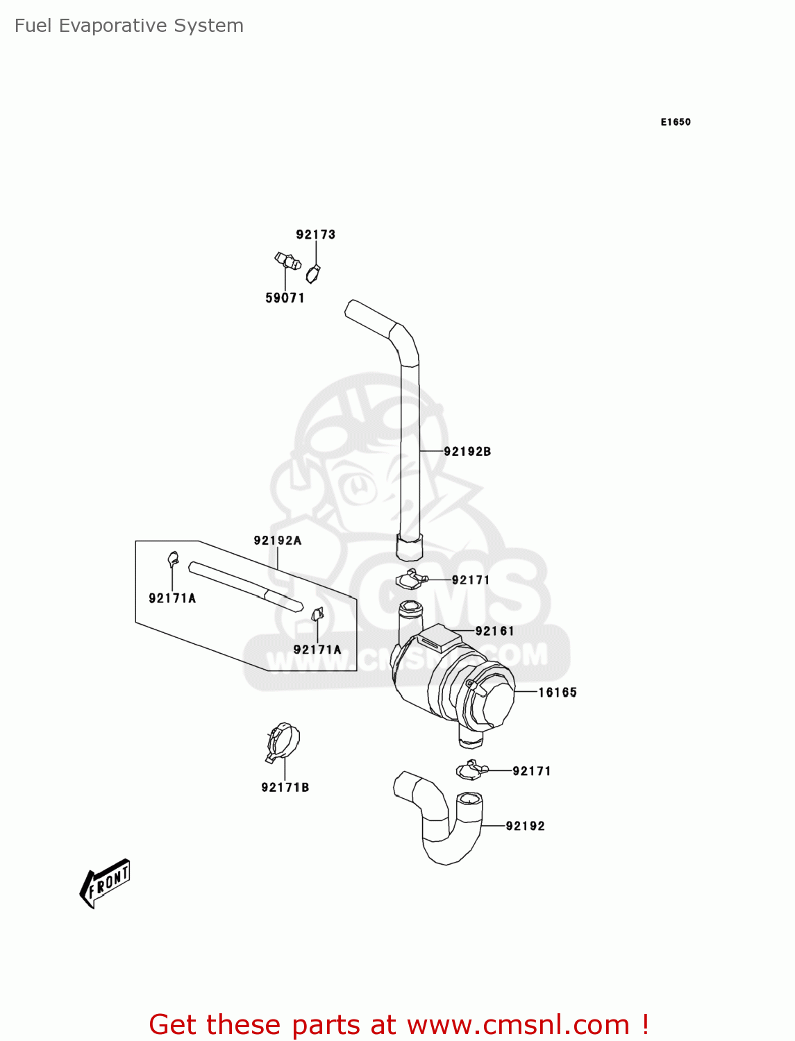 92192Y021: Tube,vacuum Kawasaki - buy the 92192-Y021 at CMSNL