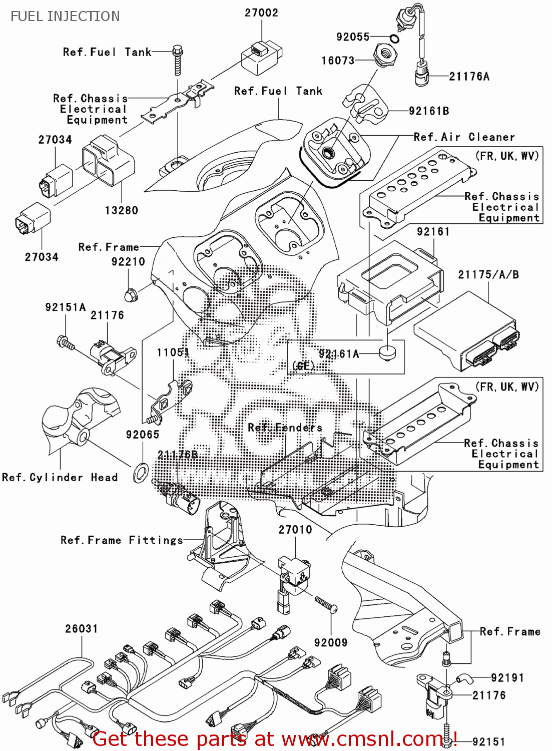211750036: Control Unit-electron Kawasaki - buy the 21175-0036 at CMSNL