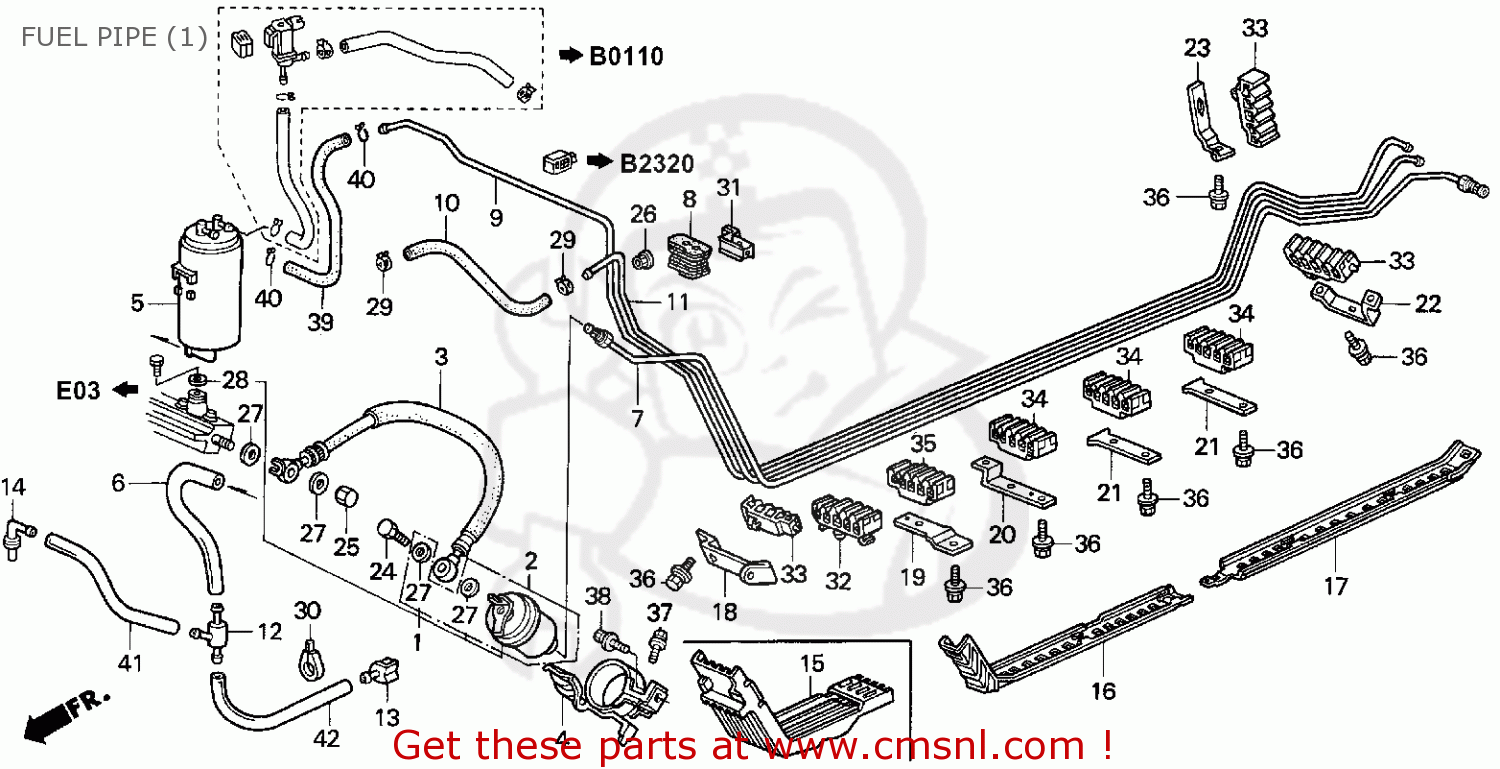 16720P0AA02: Hose Comp,fuel Fe Honda - buy the 16720-P0A-A02 at CMSNL