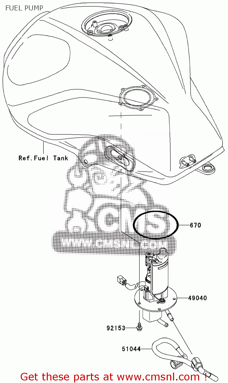 510440740: Tube-assy,fuel Kawasaki - buy the 51044-0740 at CMSNL