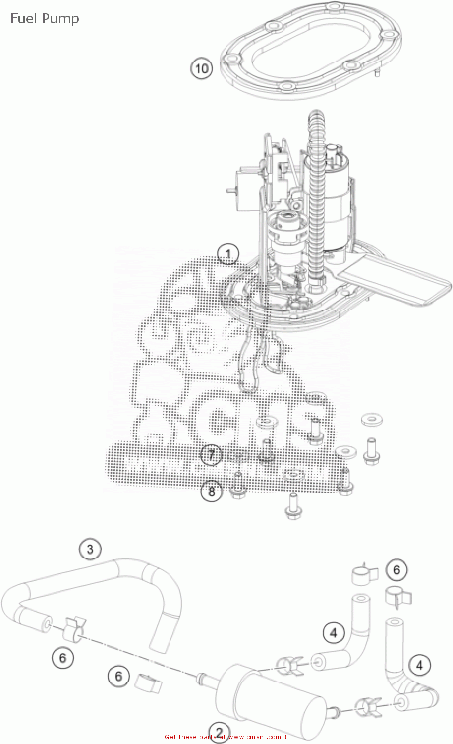 FUEL HOSE R9 for 200 Duke, black, w/o ABS-B.D. 2019 - order at CMSNL