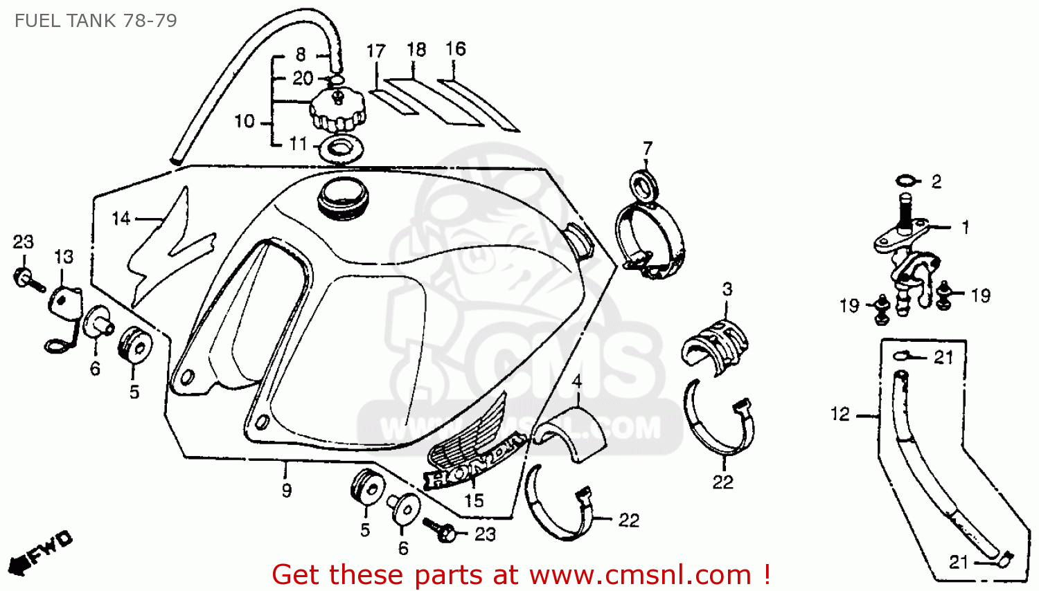 17681430000: Tube Assy.,fuel Honda - buy the 17681-430-000 at CMSNL