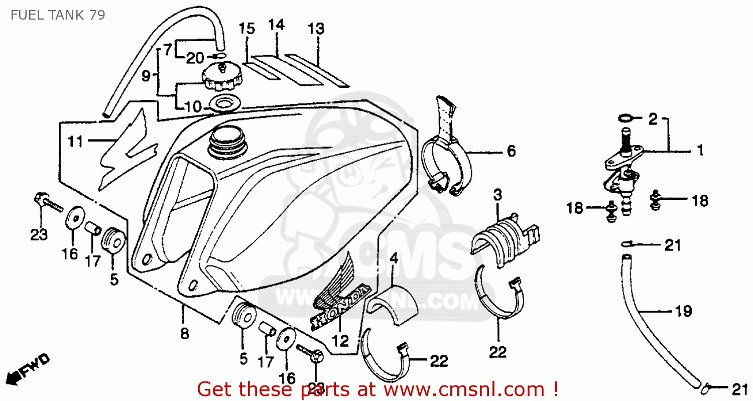 17520444000ZA: Tk Sub, Fuel *r23* Honda - buy the 17520-444-000ZA at CMSNL
