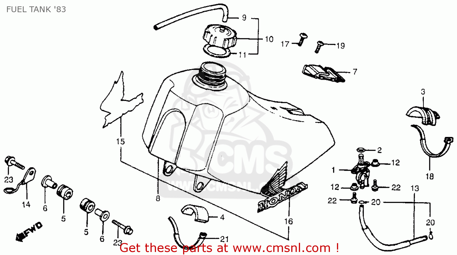 17681KA5680: Tube Assy.,fuel Honda - buy the 17681-KA5-680 at CMSNL