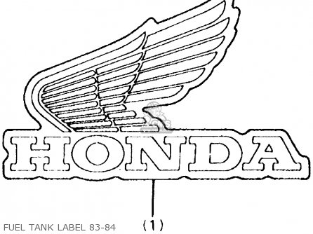 87123964010: Label, R. Fuel Tank Honda - buy the 87123-964-010 at CMSNL