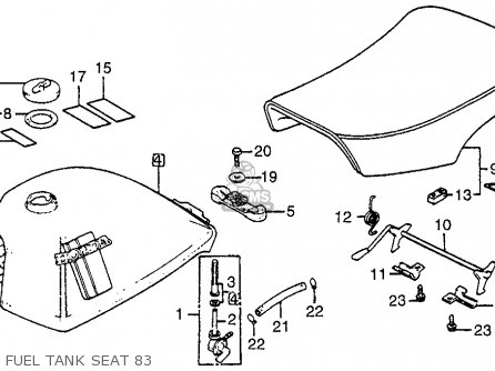 TANK SET FU*R109* for ATC200E 1983 (D) - order at CMSNL