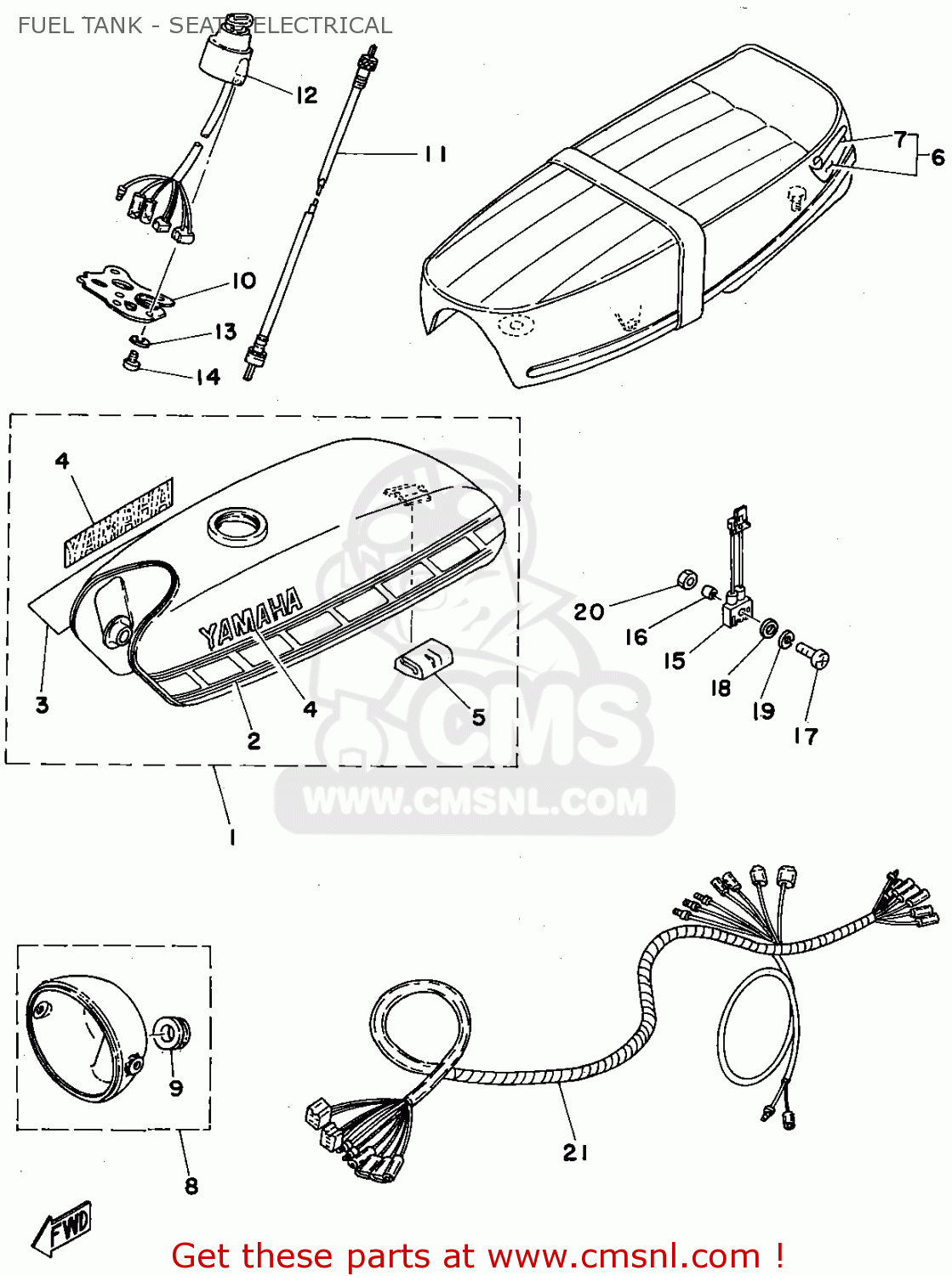WIRE HERNESS ASSY for FS1E 1976 ENGLAND TYPE 394 - order at CMSNL