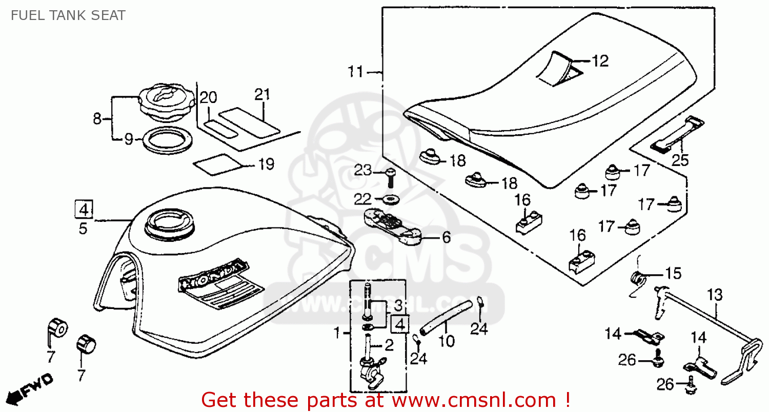 175A1VM4770ZA: Tank, Fuel *r109* Honda - buy the 175A1-VM4-770ZA at CMSNL