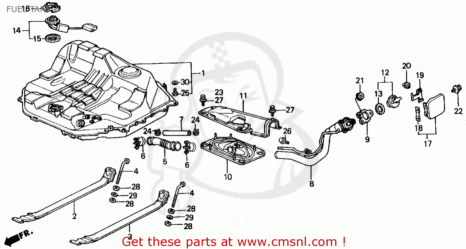 17500SH2A38: Tank, Fuel Honda - buy the 17500-SH2-A38 at CMSNL